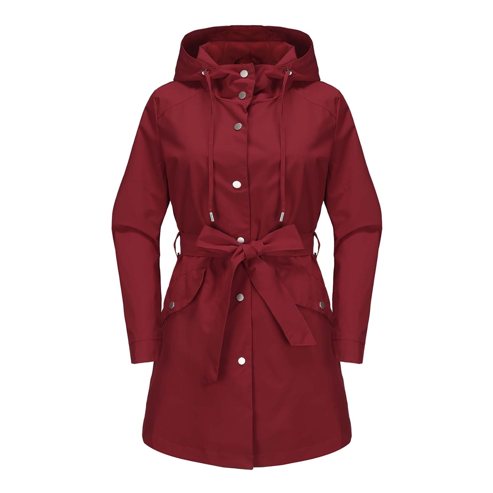 TFEOQRY Womens' Hooded Leather Jacket Solid Color Thin Casual Style ...