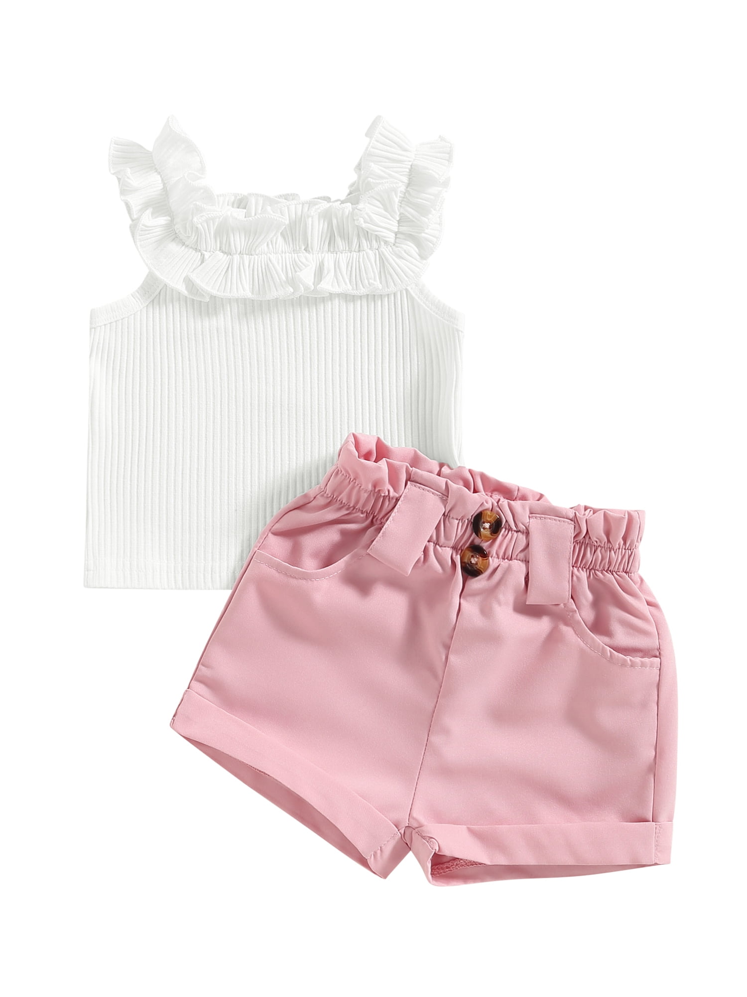 TFFR 2Pcs Kid Girls Summer Outfit Set 12M 2Y 3Y 4Y 5Y Toddler White ... TFFR 2Pcs Kid Girls Summer Outfit Set 12M 2Y 3Y 4Y 5Y Toddler White ...