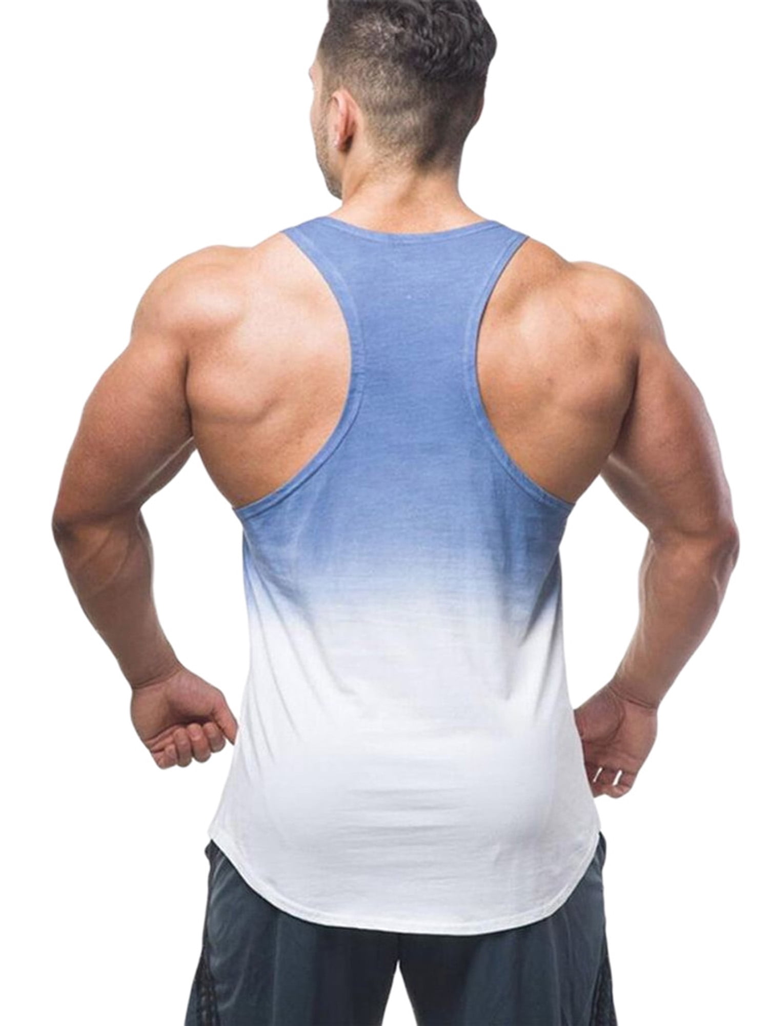 TFFR Mens Y-Back Muscle Gym Tank Tops Bodybuilding Stringer Training ...