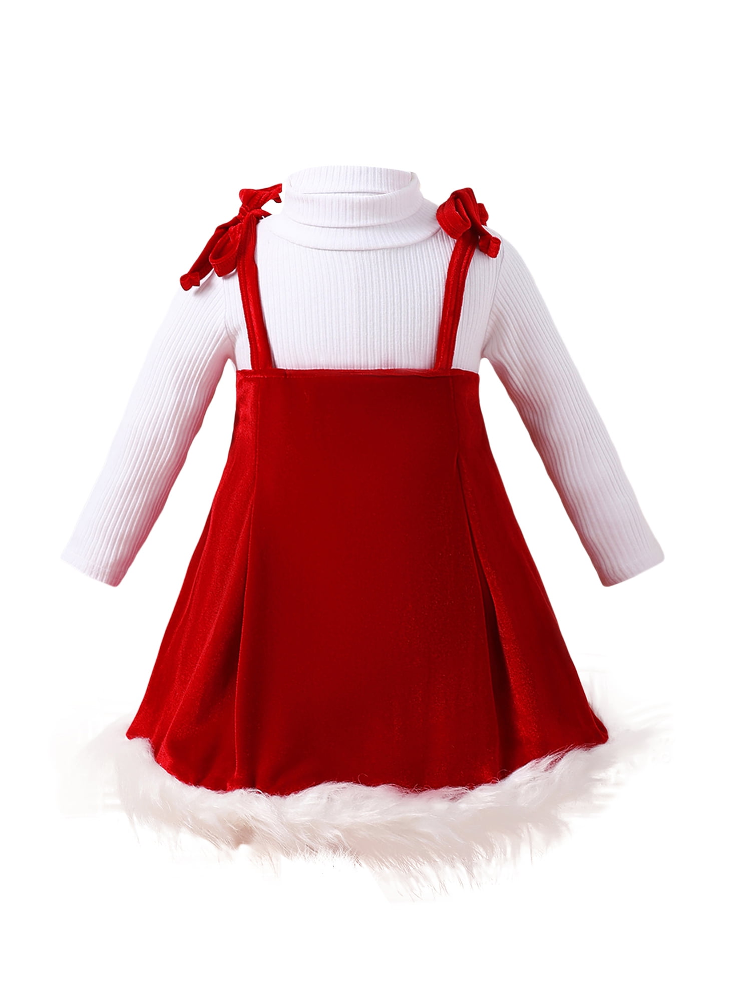 TFFR Toddler Girl Christmas Outfit Ribbed Long Sleeve High Neck Tops ... TFFR Toddler Girl Christmas Outfit Ribbed Long Sleeve High Neck Tops ...