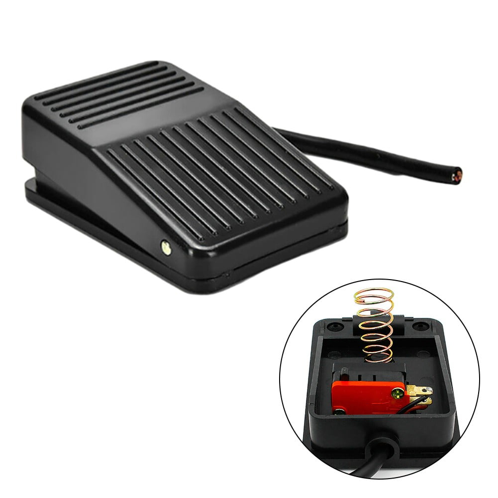 Tfs-1 Push Button Power Foot Pedal Switch Metal Momentary Electric ...