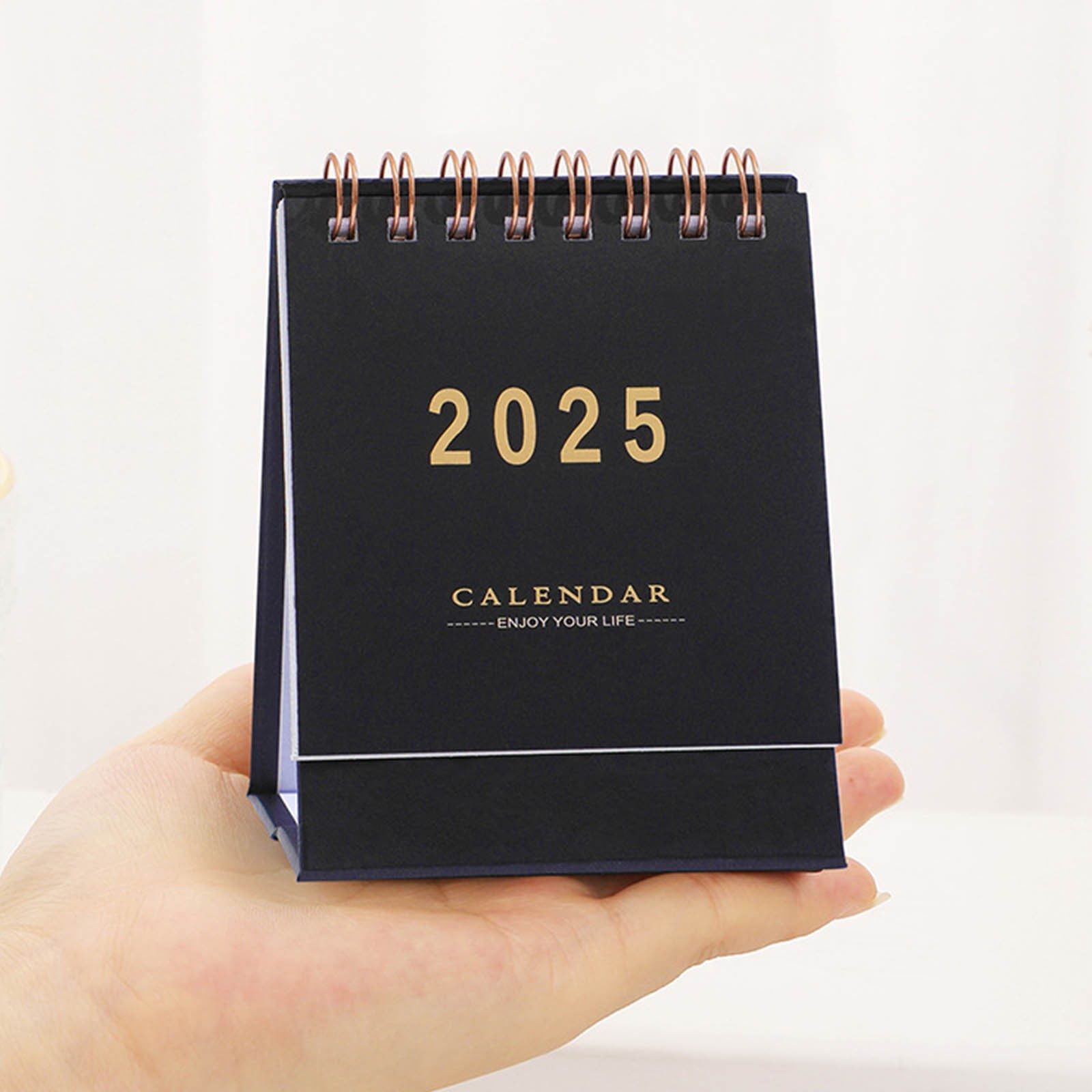 TFYZYY 2025 Small Desk Calendar Standing Flip Desktop Monthly Calendar ...