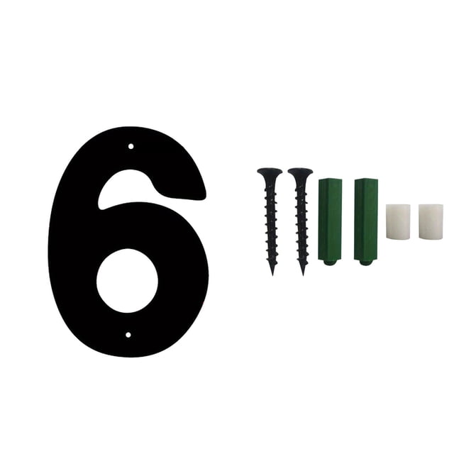 TFYZYY 3D Iron Art House Number Sign, Screw-Mounted, Antique Industrial ...