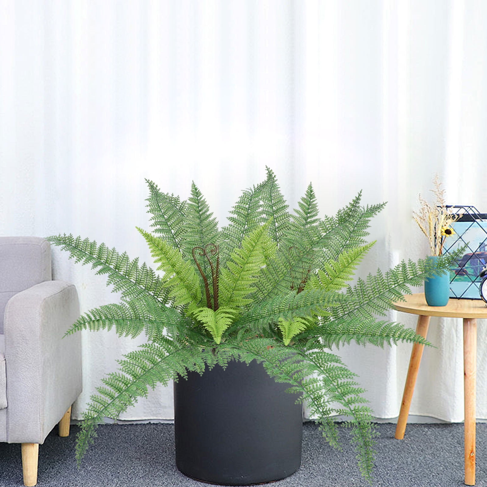 TFYZYY Artificial Grass Imitation Plants Green Leaves Decorative ...