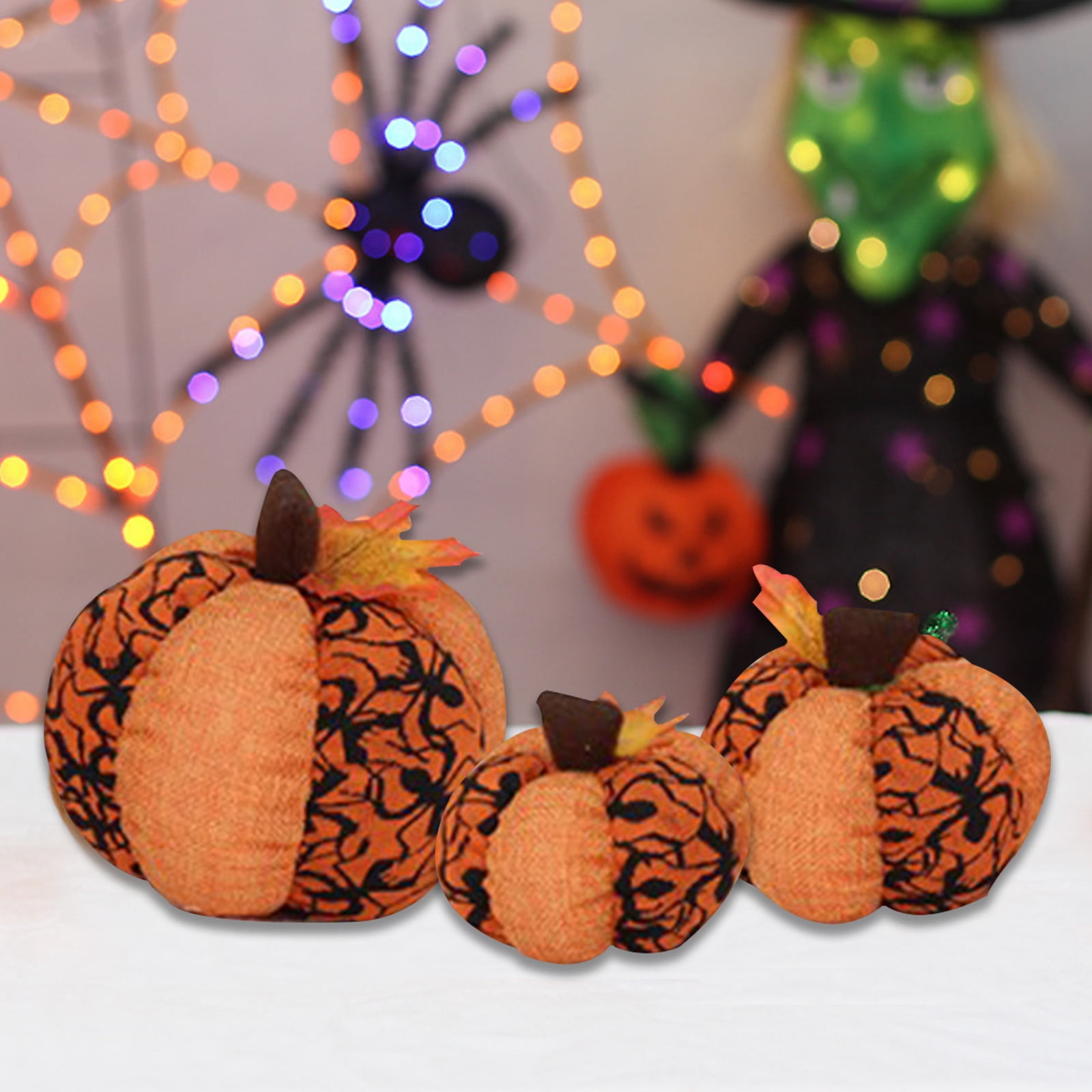 TFYZYY Halloween Fabric Pumpkins Set, Stuffed Maple Leaf Decor ...