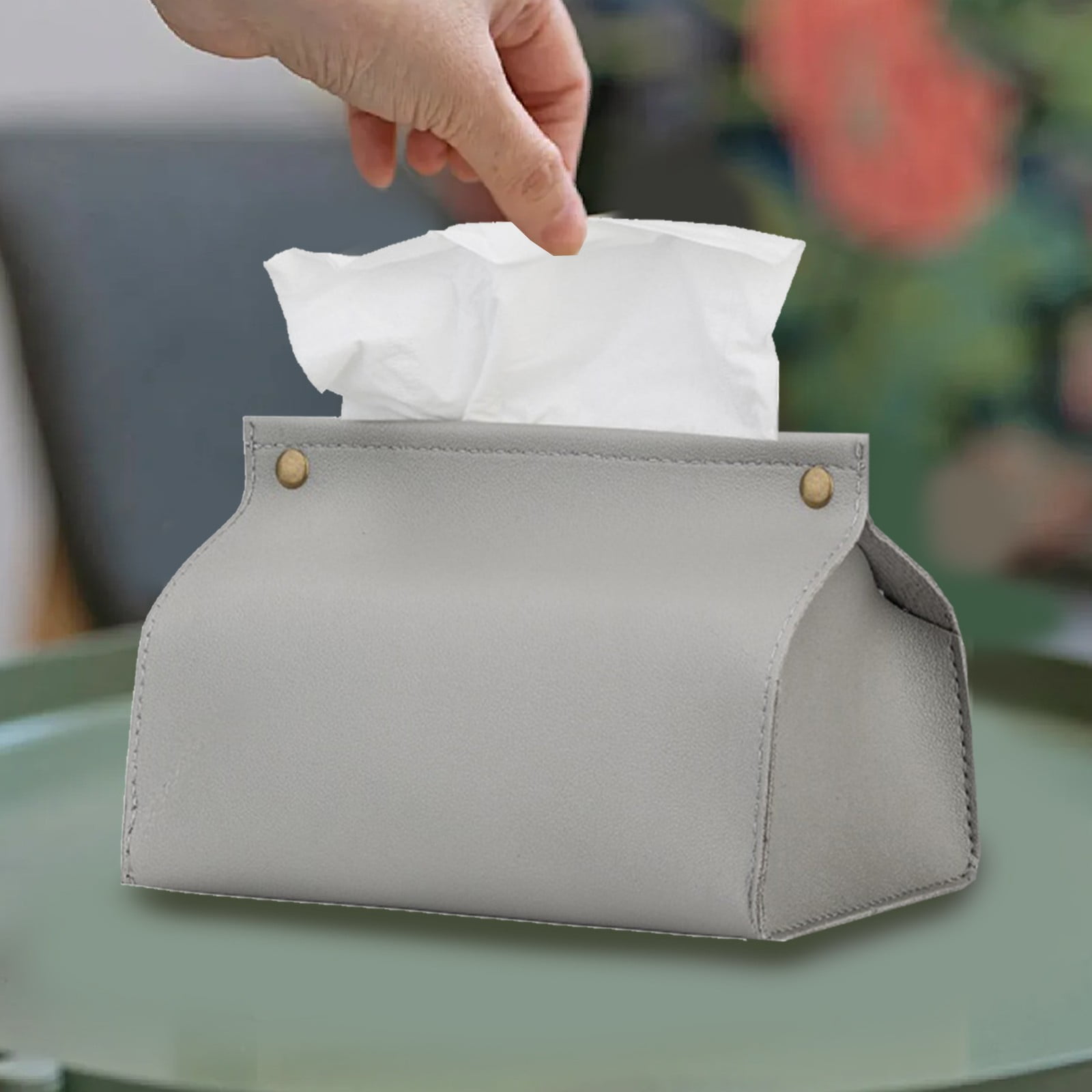 TFYZYY Leather Tissue Box, Tissue Organizer for Home, Elegant Pull-Out ...