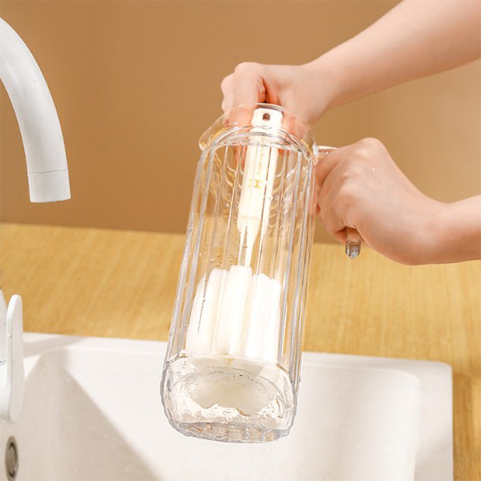 TFYZYY Mug Brush, Bottle Cleaning Brush with Long Handle, Hidden Straw ...