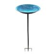 TFYZYY Outdoor Metal Bird Bath with 5-Prong Stand Sturdy Iron Bird ...