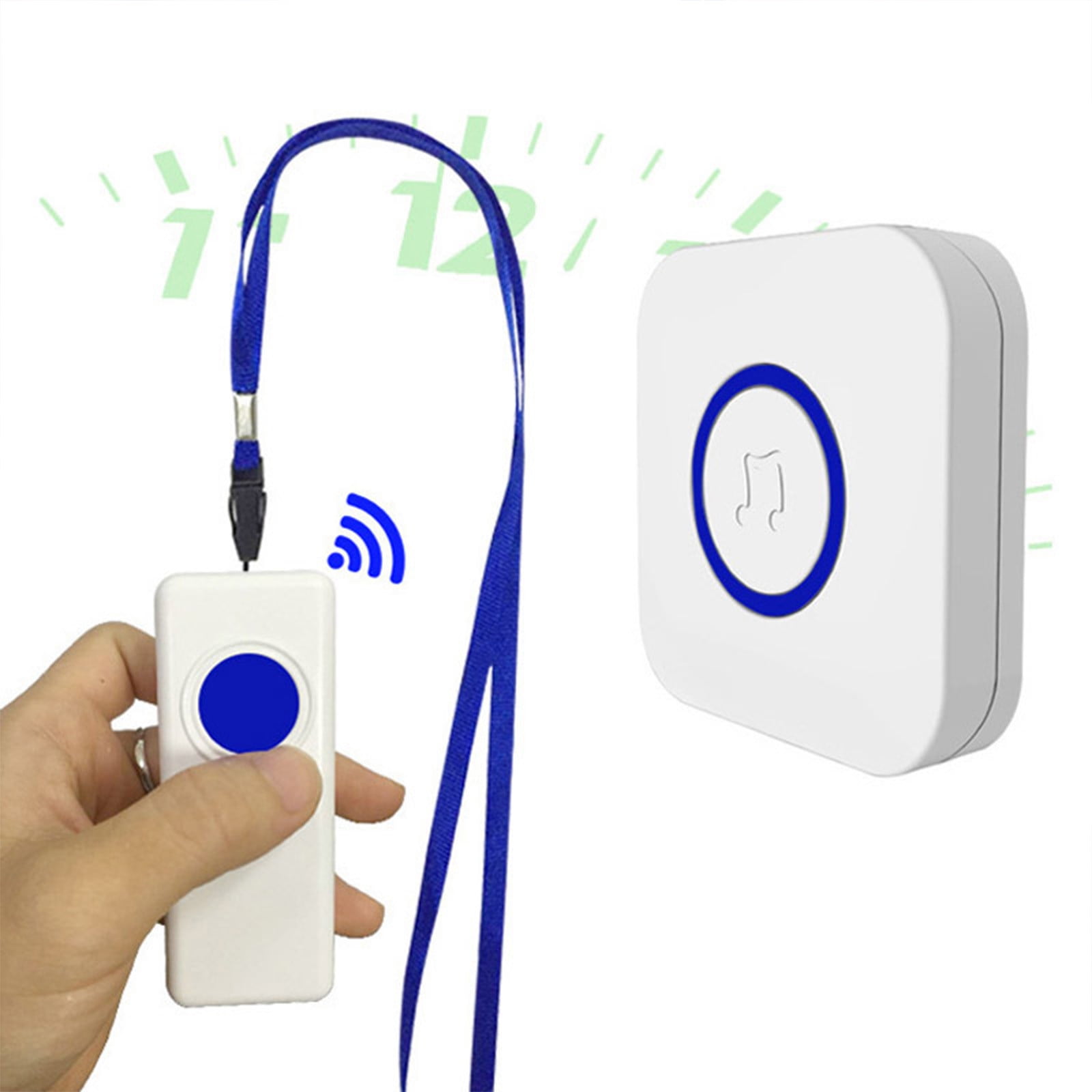 TFYZYY Portable Elderly Pager Wireless Doorbell Long Range Waterproof ...