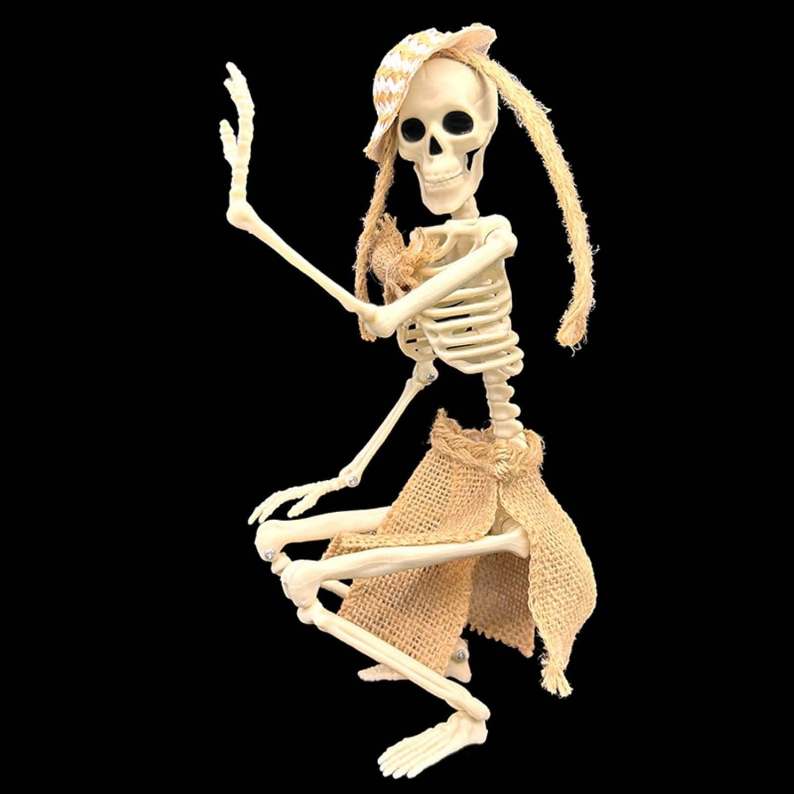 TFYZYY Realistic Movable Skeleton 40cm Halloween Decoration Lifesize ...