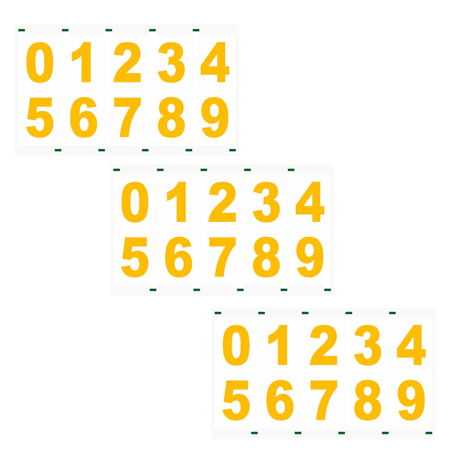 TFYZYY Reflective Mailbox Numbers - 3 Sets, Luminous Vinyl Stickers for ...