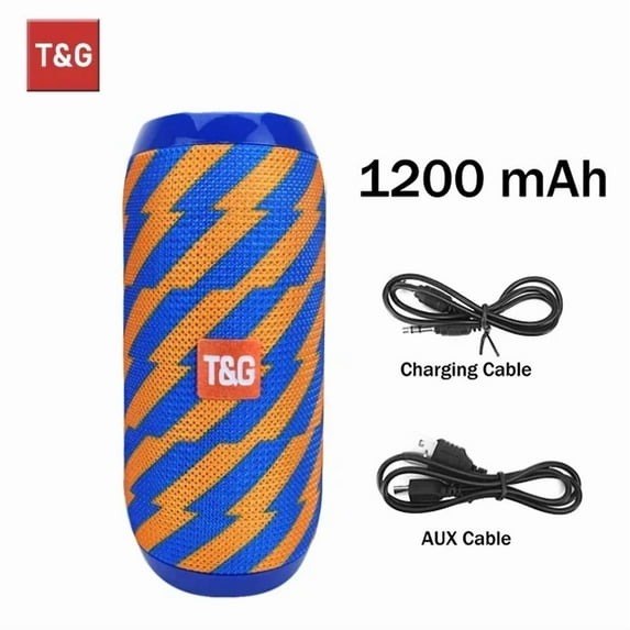 TG117 Portable Bluetooth Speaker TWS Wireless Dual Bass Outdoor Column ...