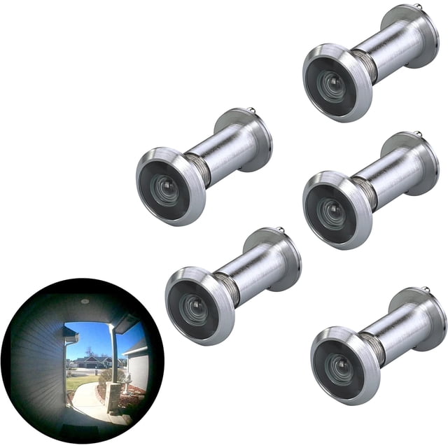 TG2814YG-SPC Solid Brass UL Listed 220-degree Door Viewer with Heavy ...