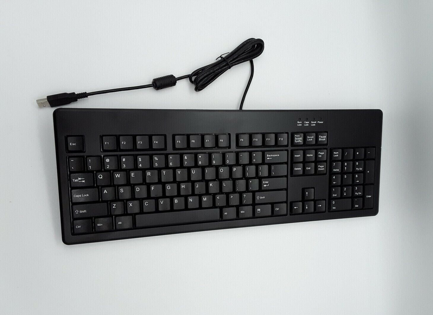 TG3 ELECTRONICS USB FULL SIZE USA COMPUTER KEYBOARD WITH NUMBER PAD ...