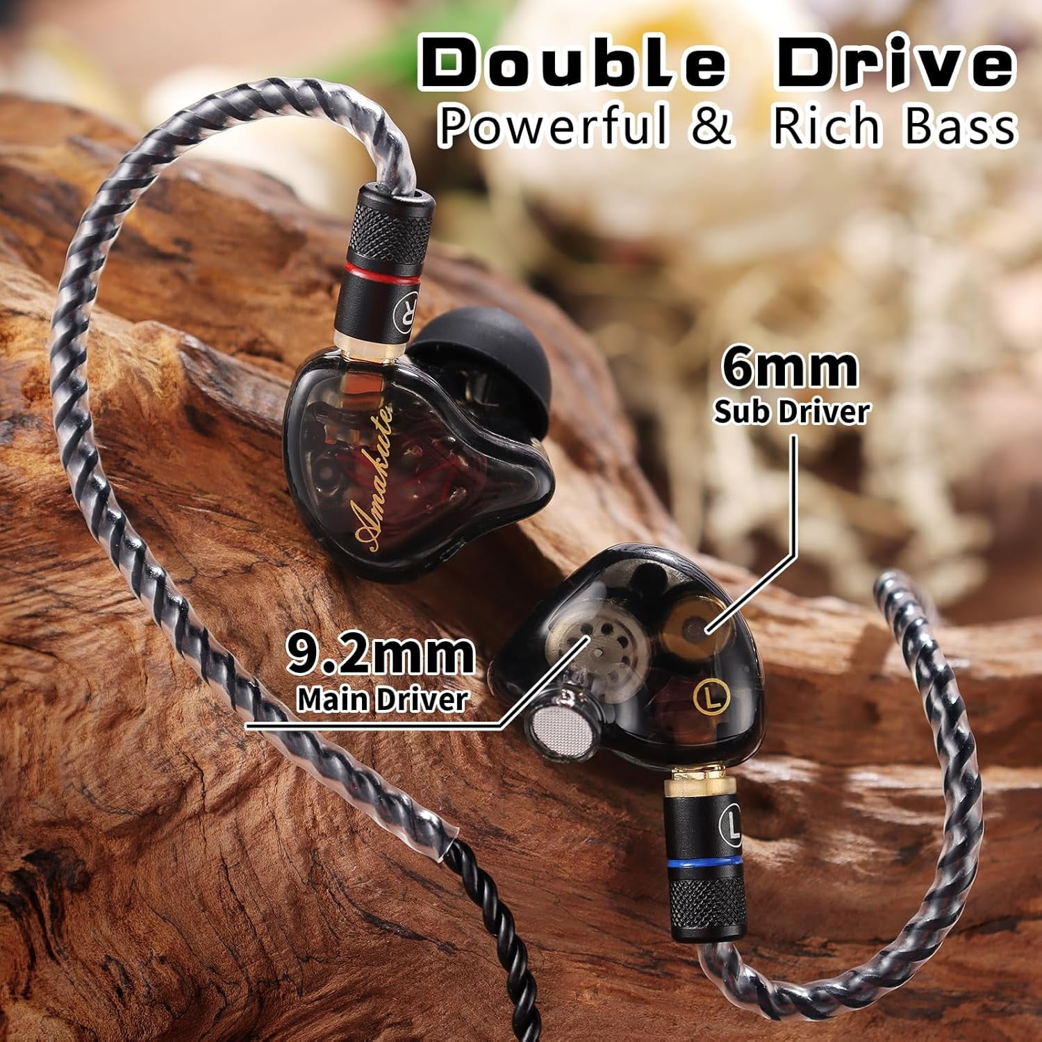 TG3423THT-Dual Driver IEMs for Gaming - 9.2mm+6mm HiFi in-Ear Monitors ...
