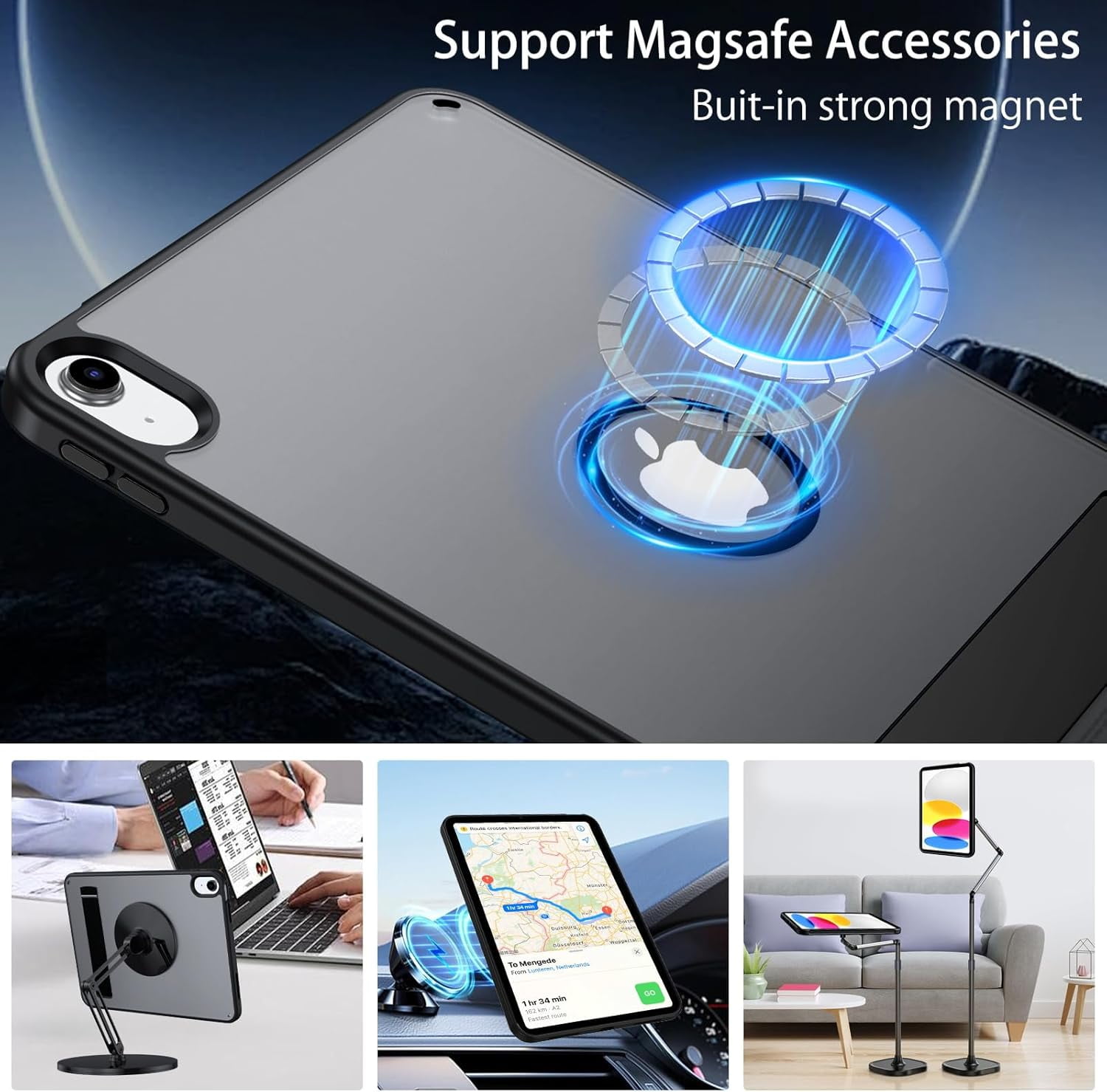 TG3780THT-Magnetic Case for iPad (A16) 11th Generation 11 Inch 2025 ...