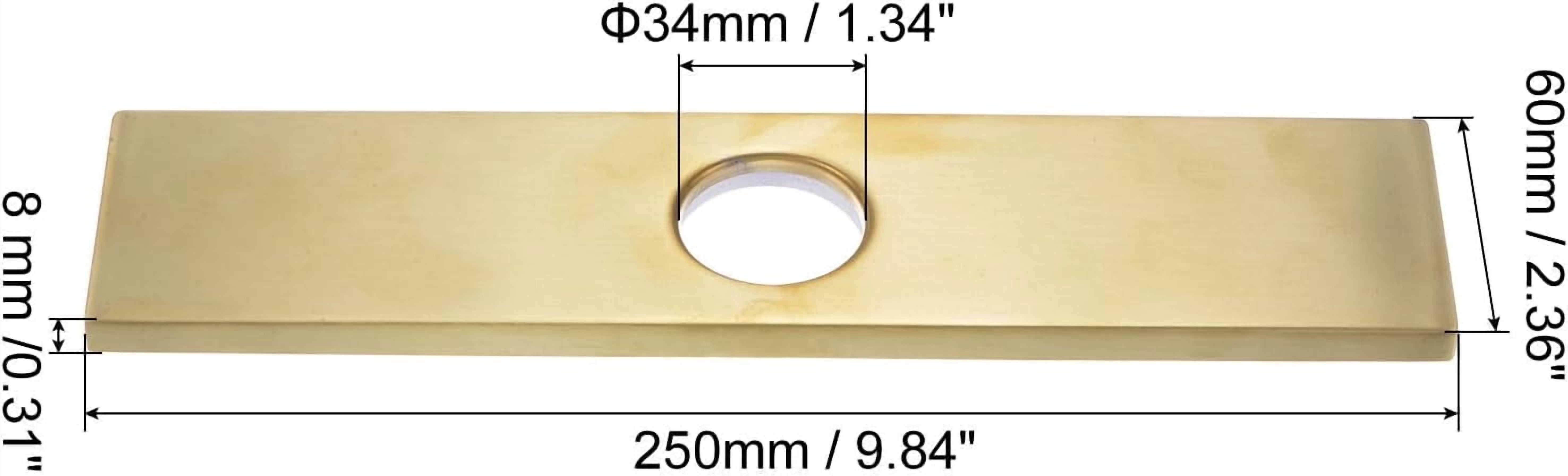 TG4THT-10 Inch Hole Cover Deck Plate Escutcheon for 1 or 3 Hole ...