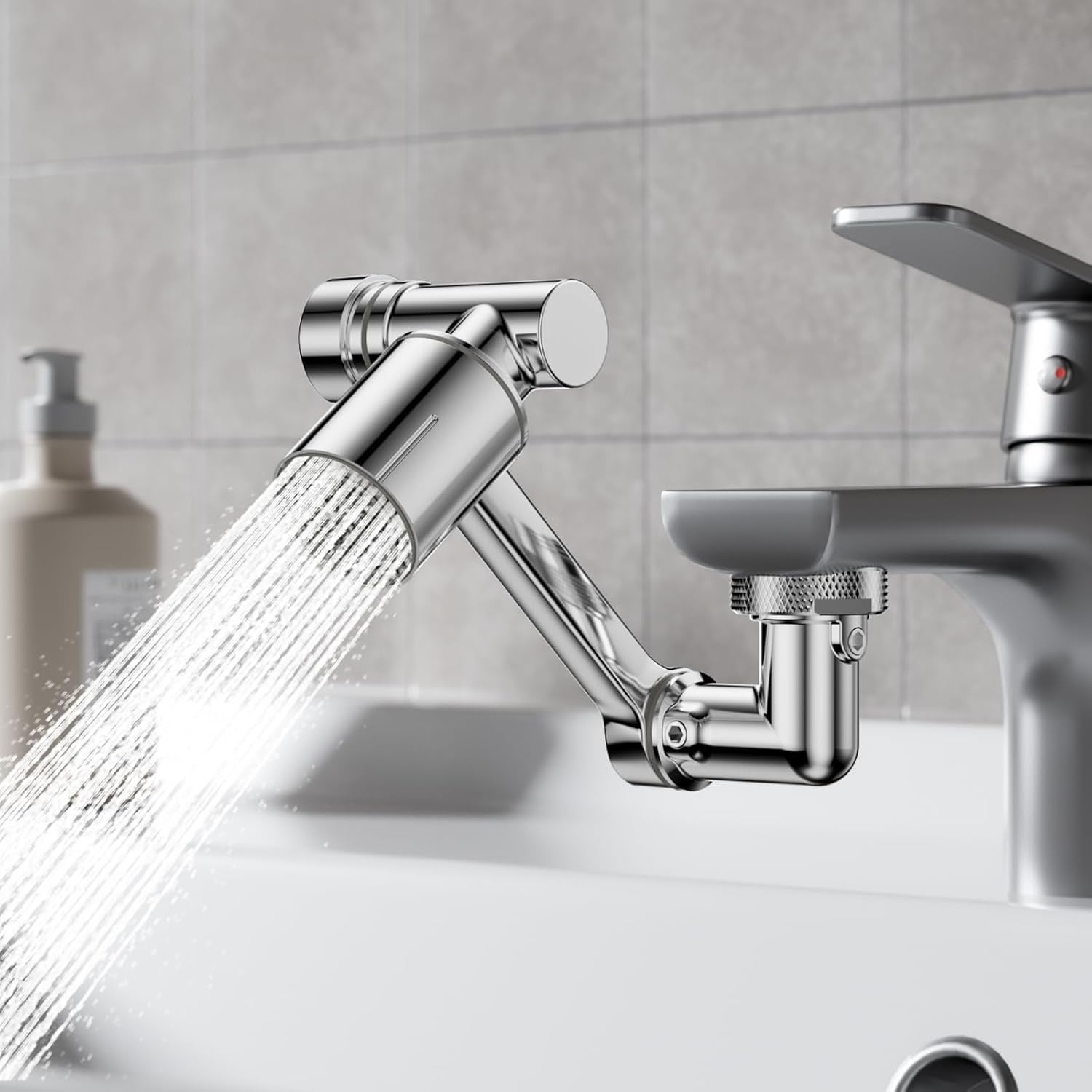 TG4THT-1080° Rotating Faucet Extender, Brass Faucet Multi-functional ...