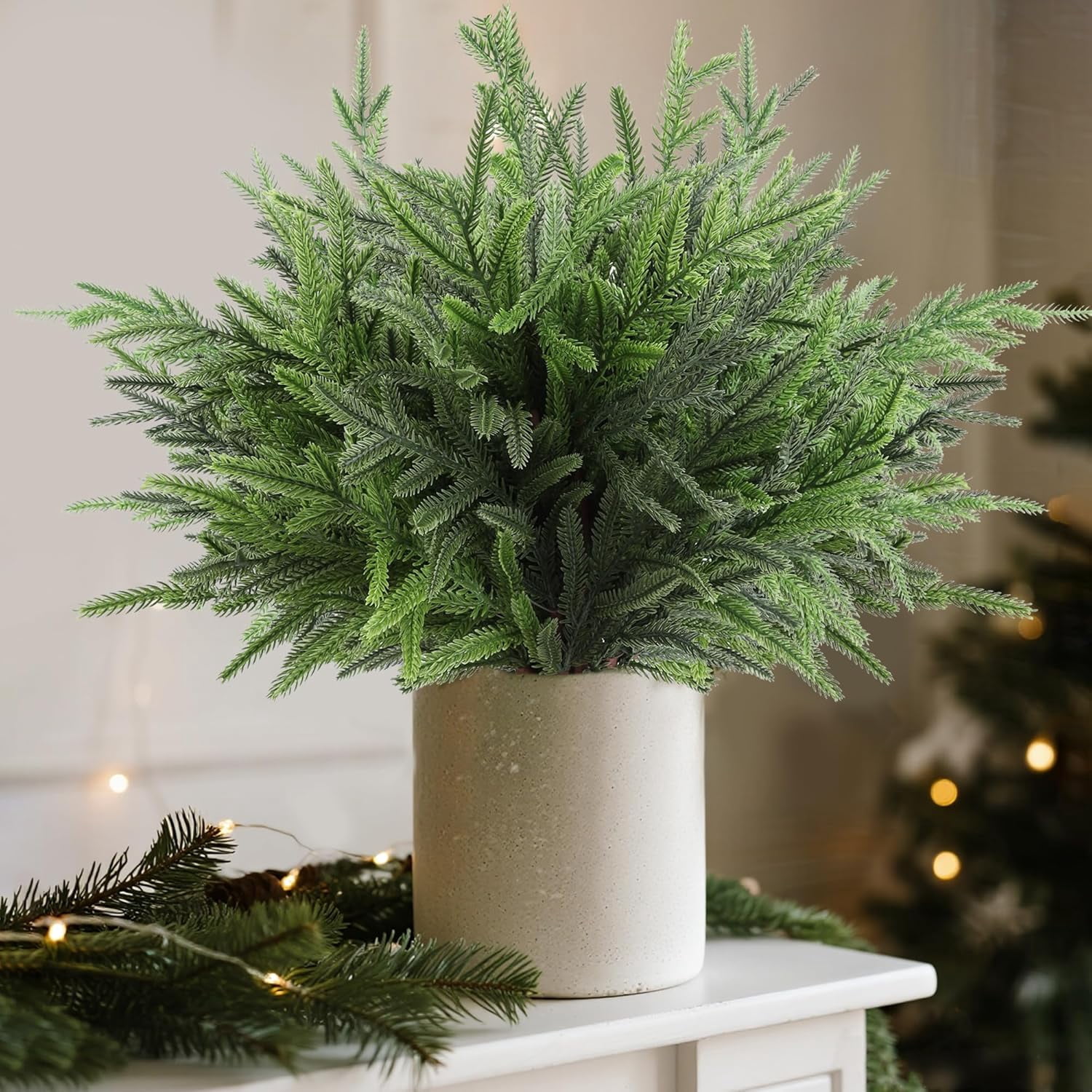 TG4THT-18\u2033 Artificial Norfolk Pine Stems - 8 Pack Real Touch ...