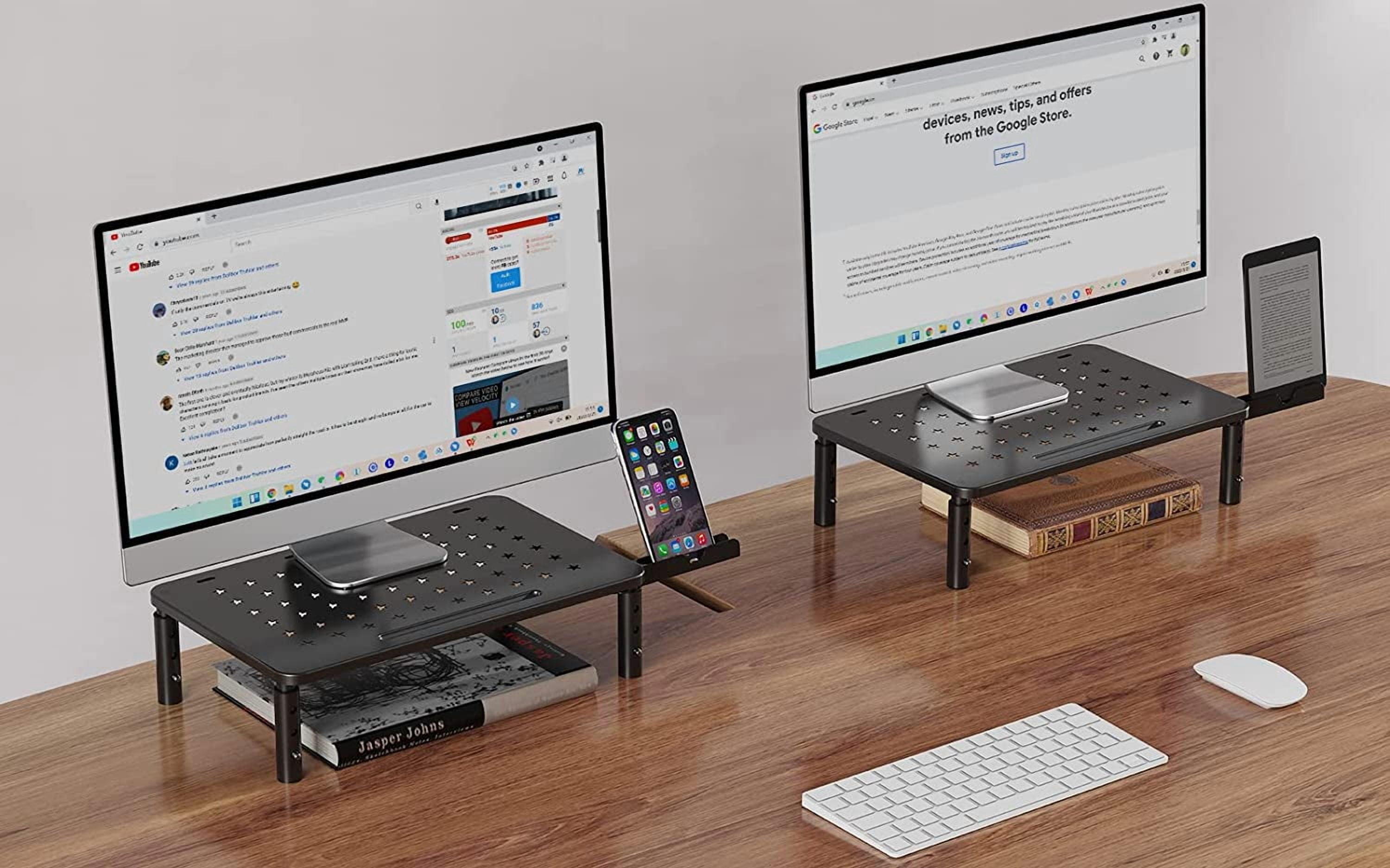 TG4THT-2 Pack Monitor Stand , 3 Height Adjustable Stand with Unique ...