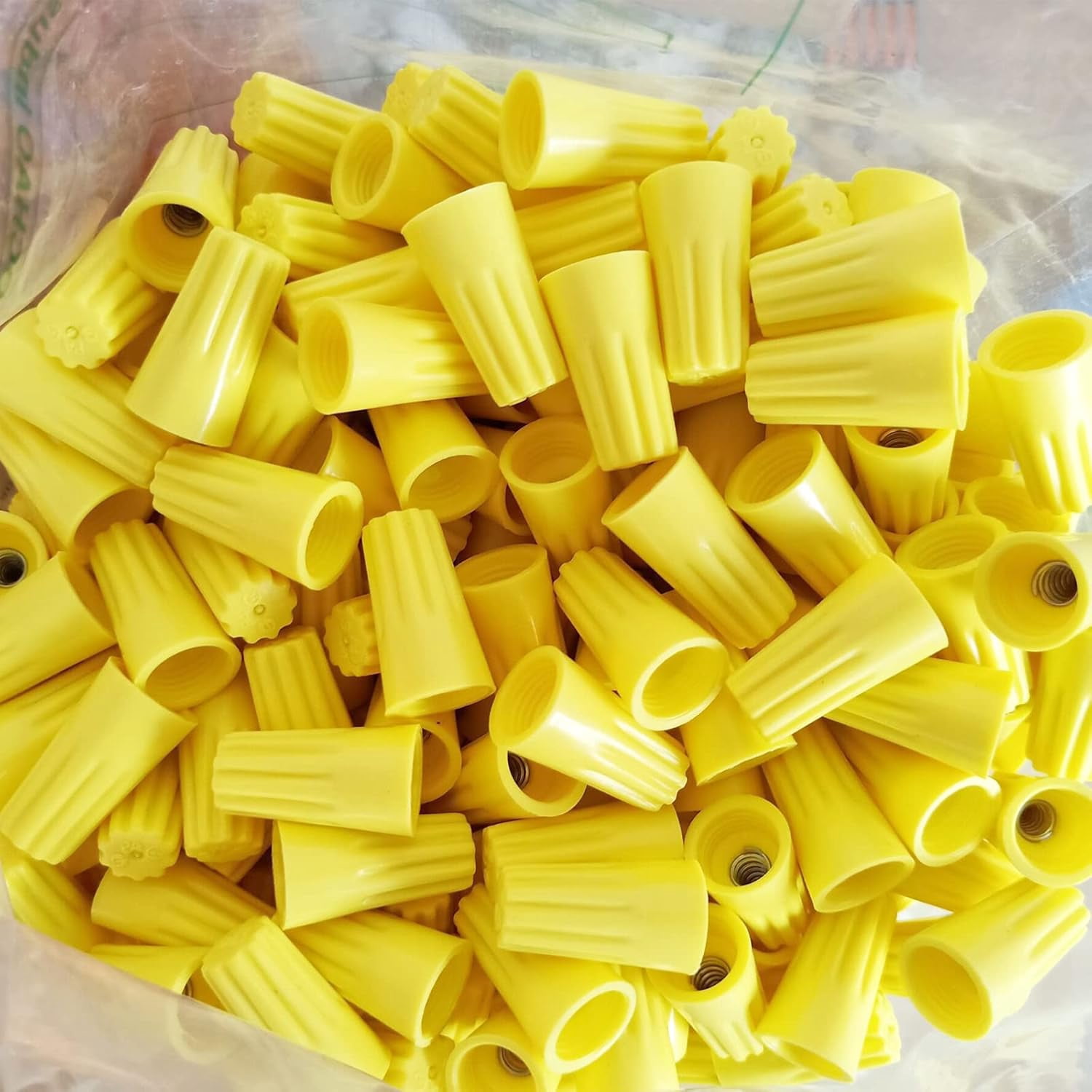 TG4THT-200Pcs Twist on Wire Connectors - Yellow #14 - #16 AWG Wire Cap ...