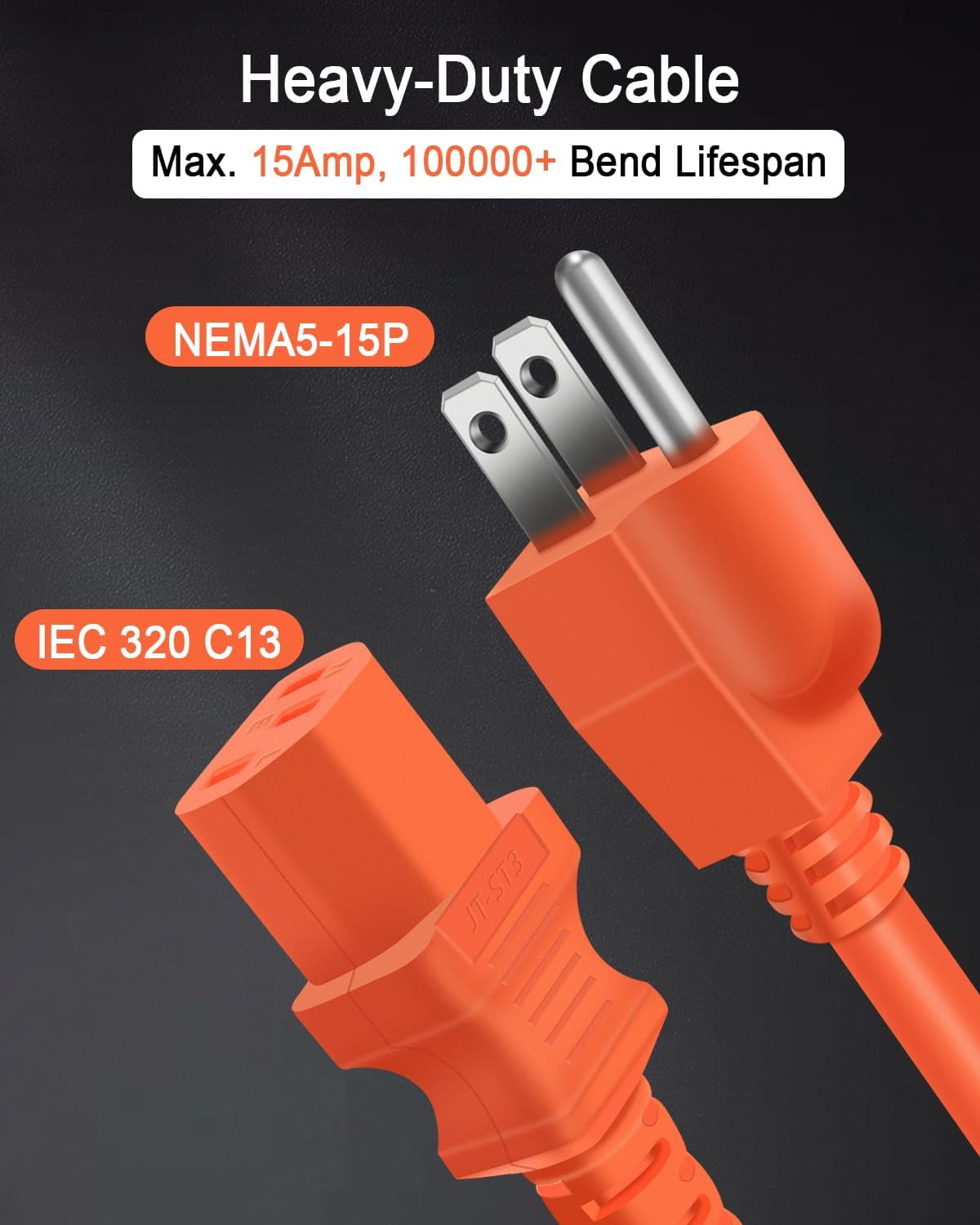 TG4THT-2M/6.6FT Heavy-Duty Charging Cable for Jackery Power Station ...