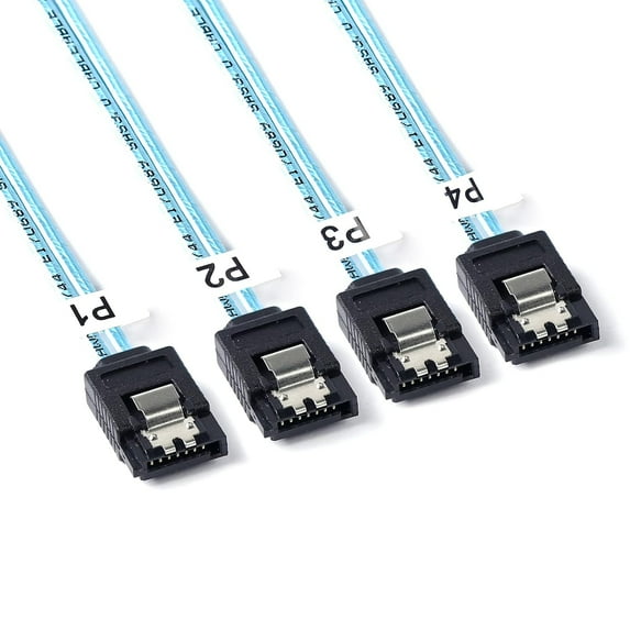 TG4THT-2Pack Mini SAS to SATA Cable: 0.5M SFF-8087 to SATA Forward ...