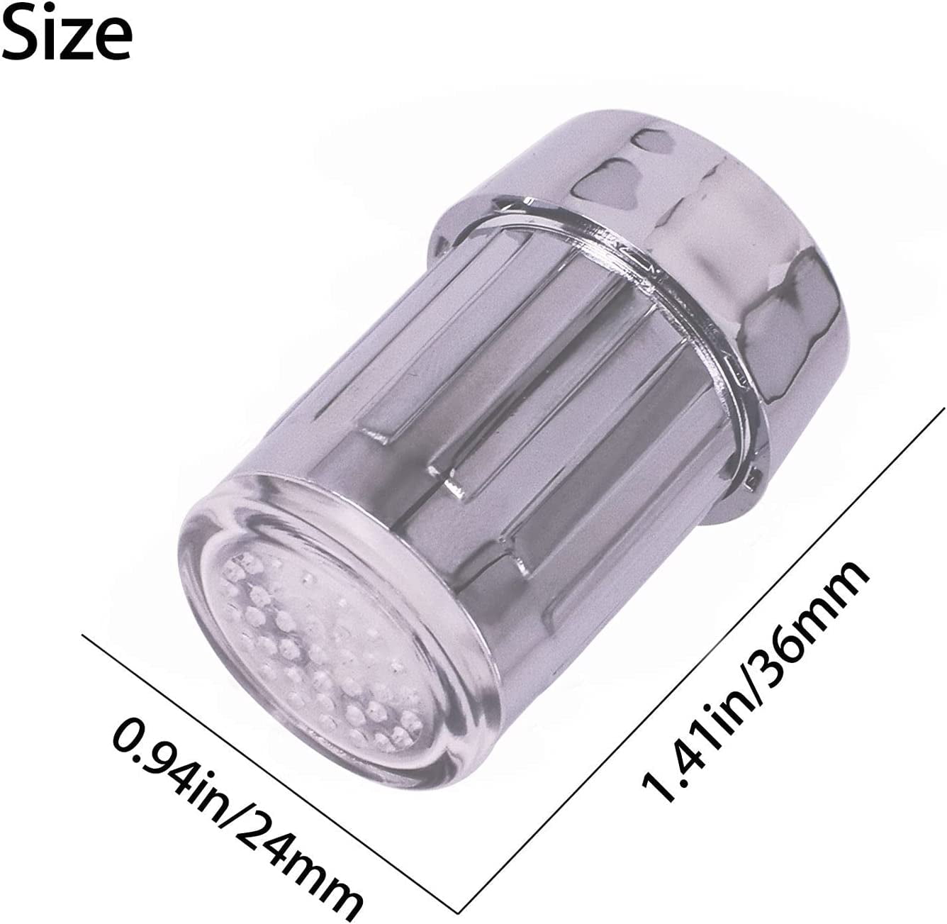 TG4THT-2Pcs 3-Color Temperature Sensitive Gradient LED Water Faucet ...