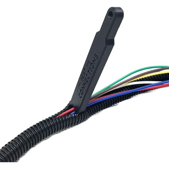 TG4THT-3/4" x 100 ft Split Wire Loom Flex-Guard Convoluted Tubing with Installation Tool ...