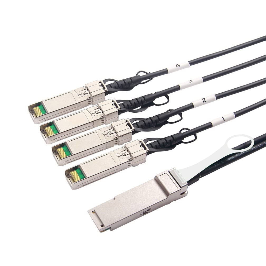TG4THT-40G QSFP+ to 4xSFP+ Breakout DAC for Cisco QSFP-4SFP10G-CU1M ...