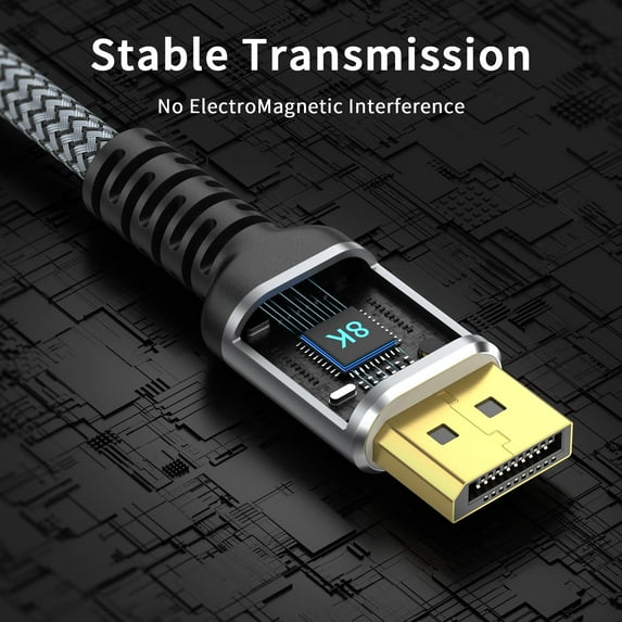TG4THT-8K DisplayPort Cable,DP 1.4 Cable 20ft(8K@60Hz,4K@144Hz,2K@240Hz ...
