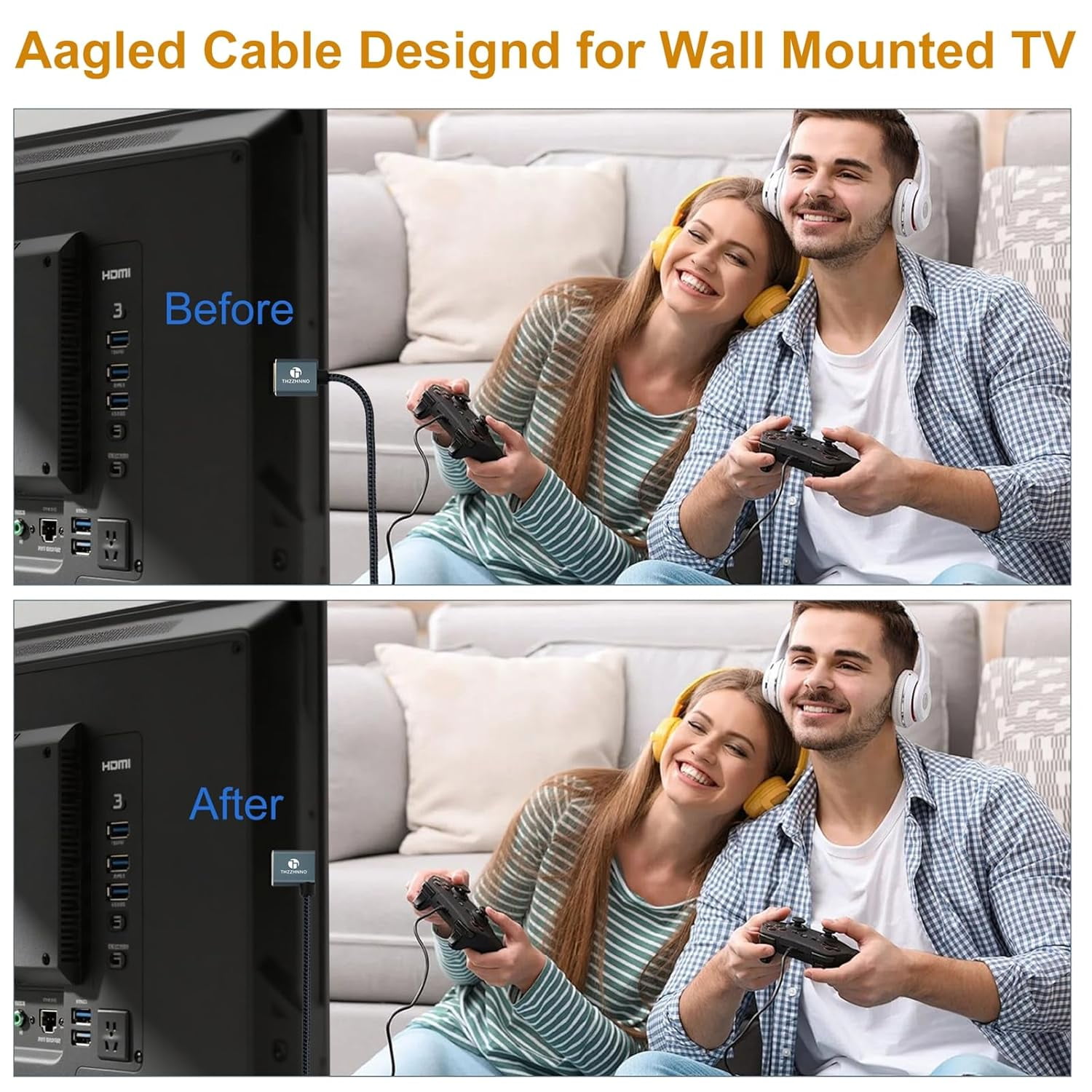 TG4THT-90 Degree DisplayPort Cable 3.3FT, Right Angled Displayport 1.4 ...