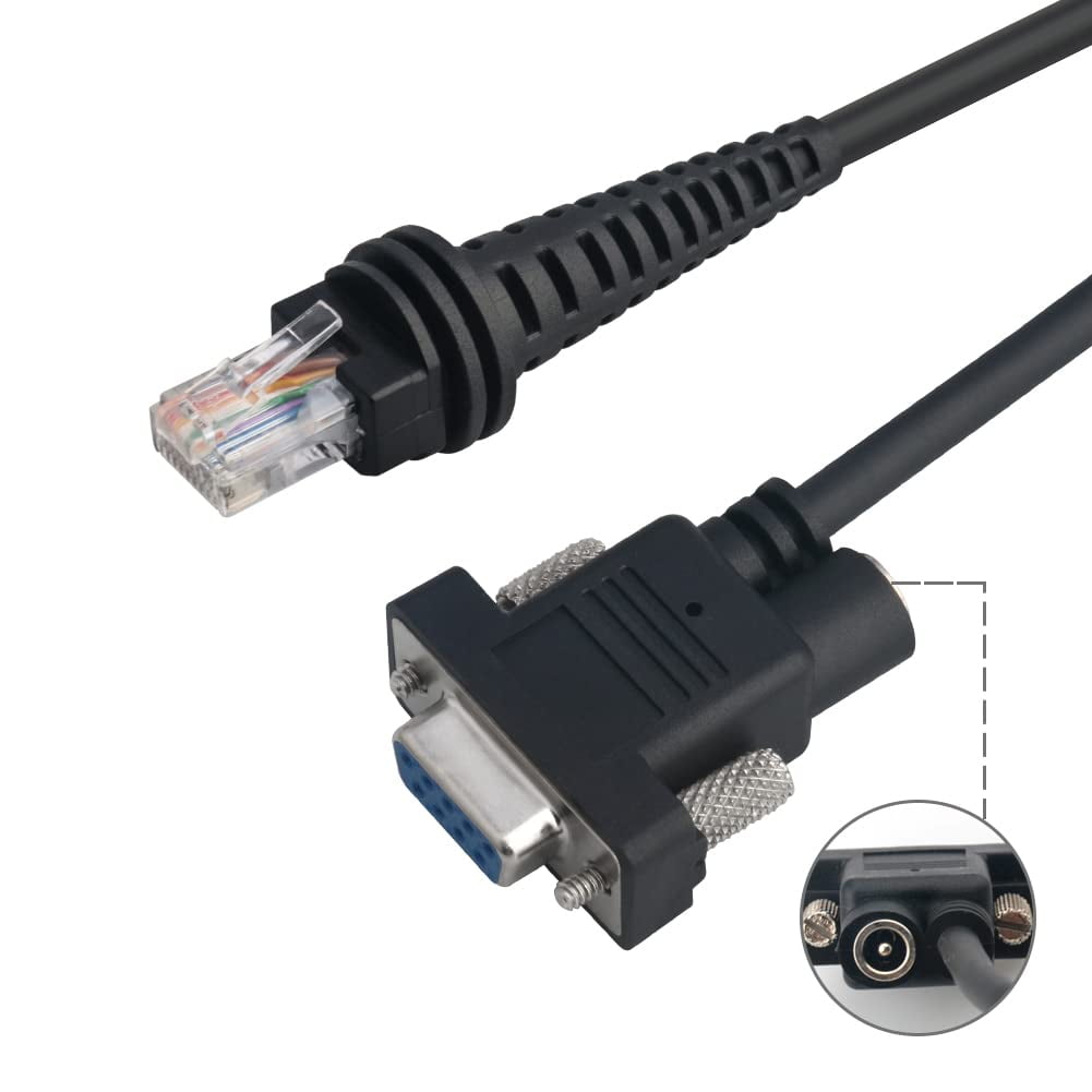 TG4THT-Barcode Scanner Serial Cable (+/-5V Signals) Coiled 9ft RS232 ...