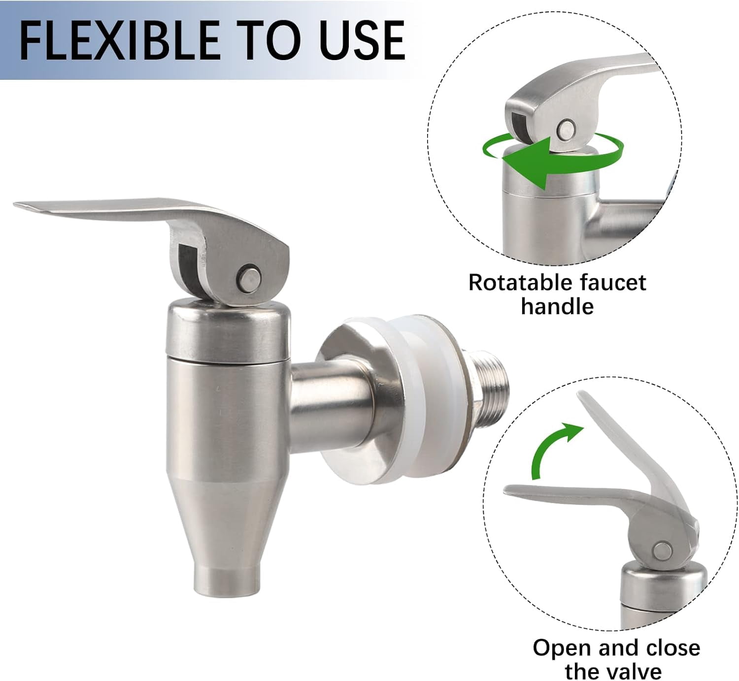 TG4THT-Beverage Dispenser Spigot Polishes Stainless Steel Push Style ...