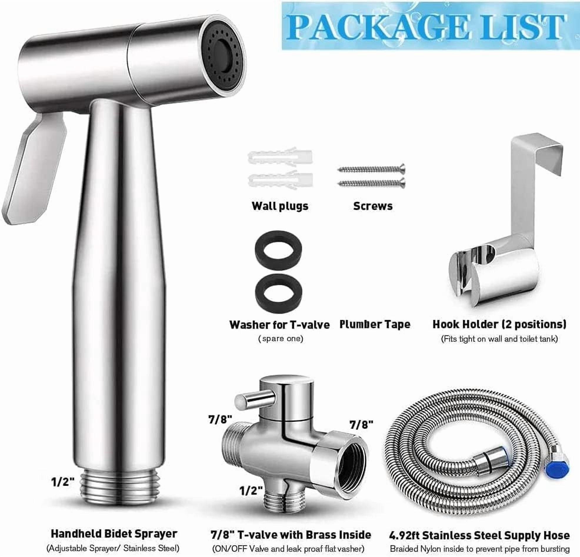 TG4THT-Bidet Sprayer for Toilet,Handheld Bidet Spraye,Cloth Diaper ...
