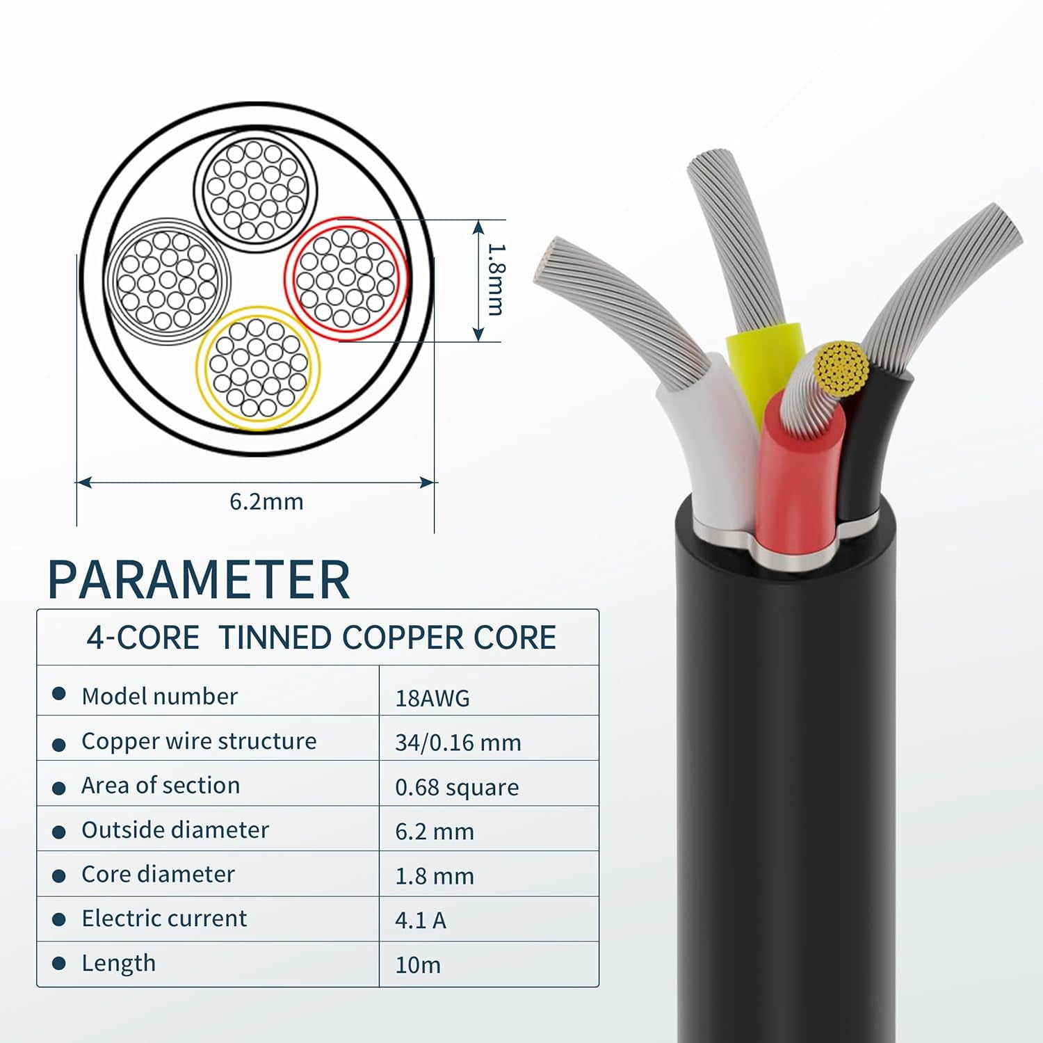 TG4THT-CNC Wire,Electrical Wire Shielded Wire,300 Voltage/Tinned Copper ...