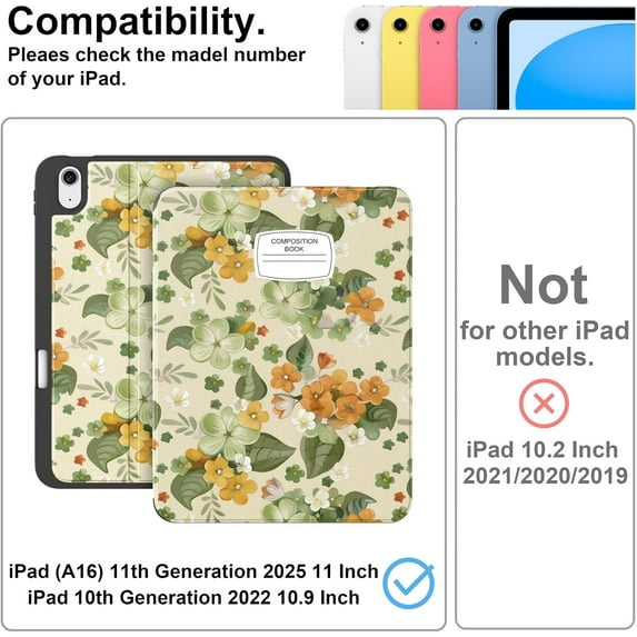 TG4THT-Case for iPad (A16) 11th Generation 11 inch (2025),iPad 10th ...