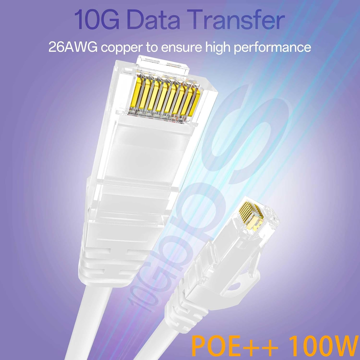TG4THT-Cat 6 Ethernet Cable 3FT (24Pack), Cat6 Ethernet Patch Cable ...