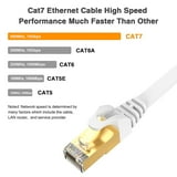 TG4THT-Cat 7 Ethernet Cable 50ft Flat High Speed, Long Internet Network ...
