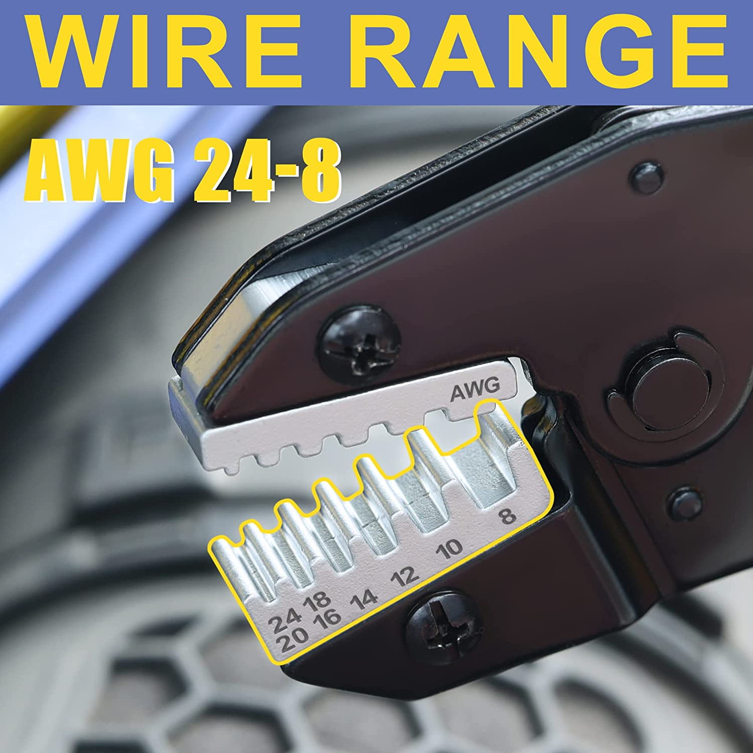 TG4THT-Crimping Die for Ferrule Terminals, 24-8 AWG - Walmart.com