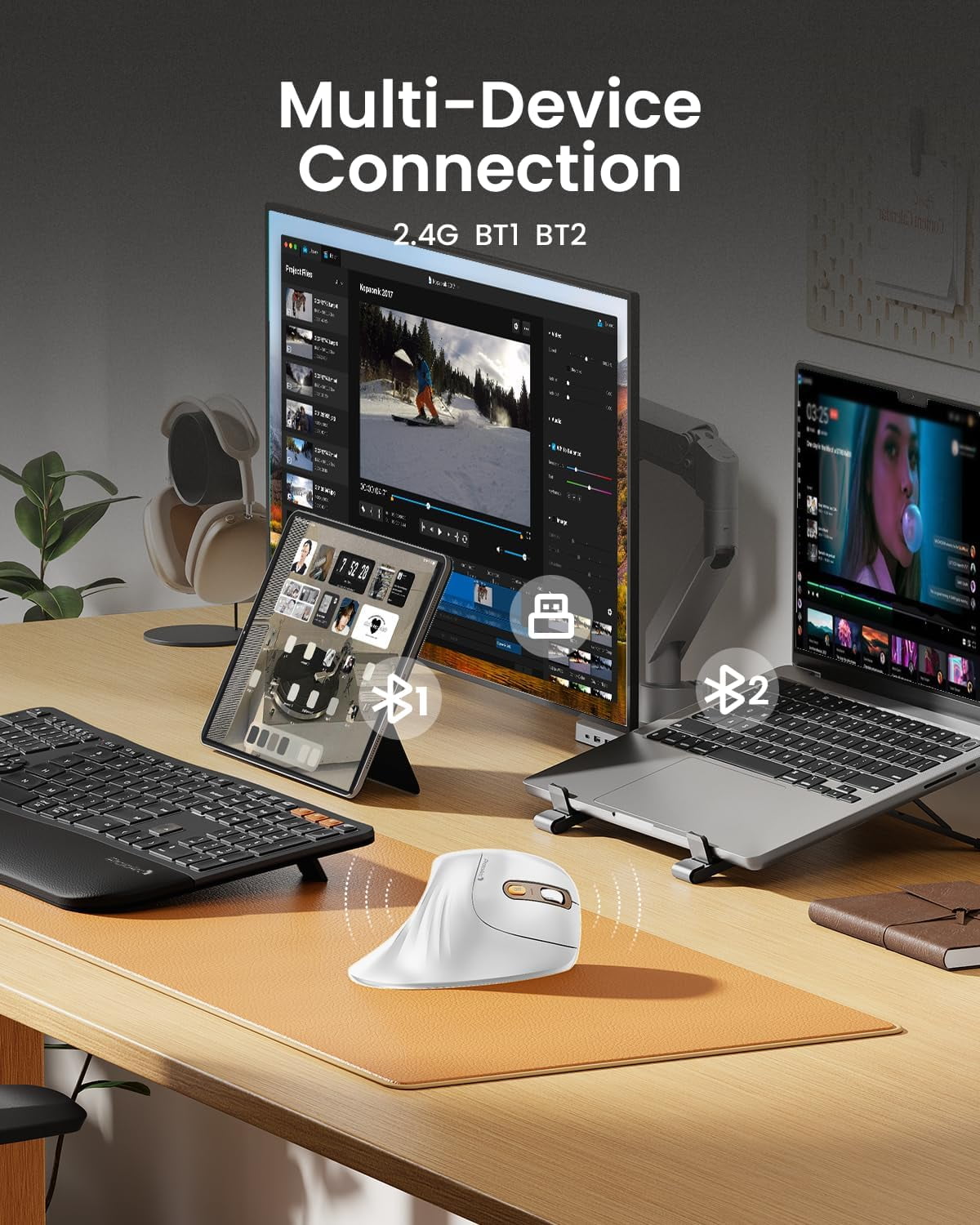 TG4THT-Ergonomic Mouse, EM11 NL Bluetooth Rechargeable Wireless ...