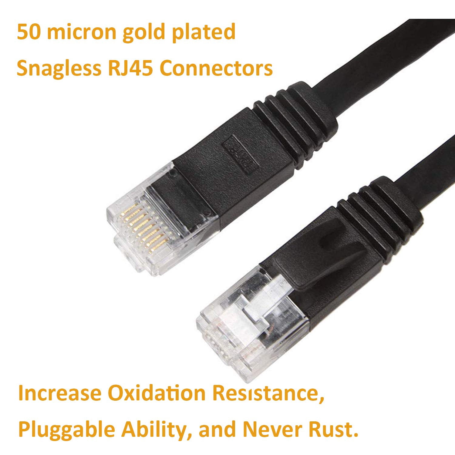 TG4THT-Ethernet Cable 50 ft, Cat 6 LAN Cable Ethernet Cord, Slim Long ...