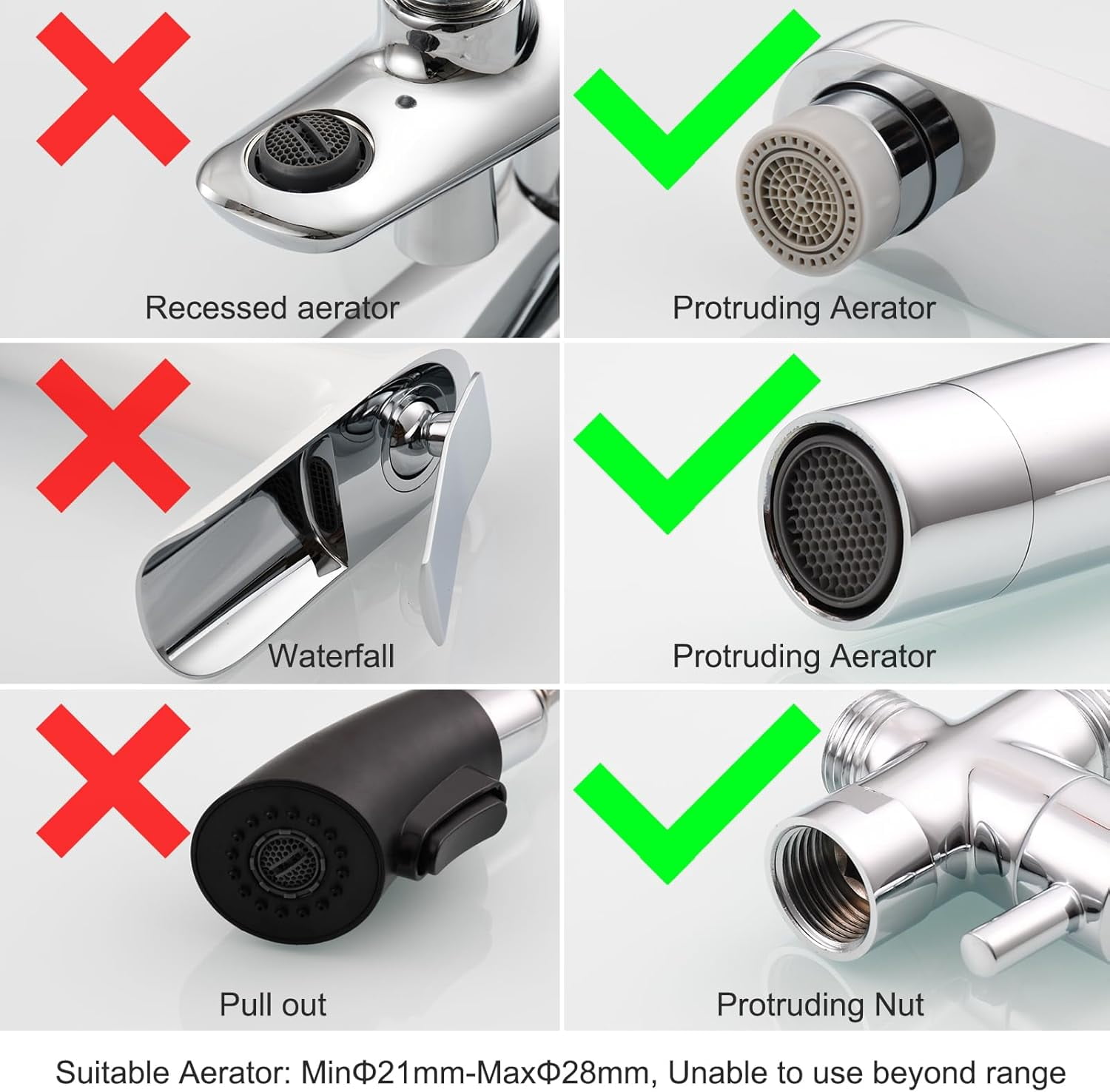 TG4THT-Faucet Aerator Key and Removal Tool Carbon Steel Cache Aerator ...