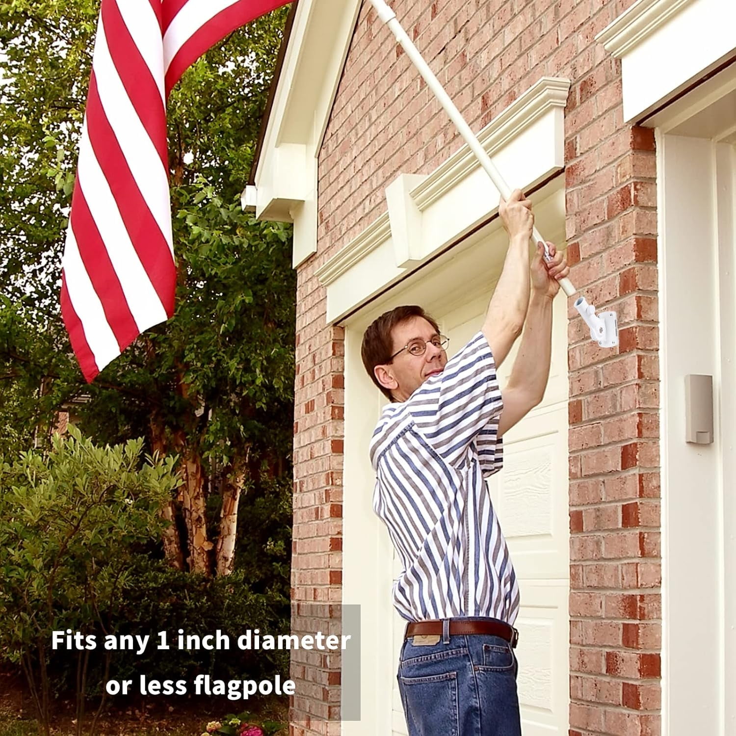 TG4THT-Flag Pole Holder Adjustable, Flag Pole Bracket for Outside House ...