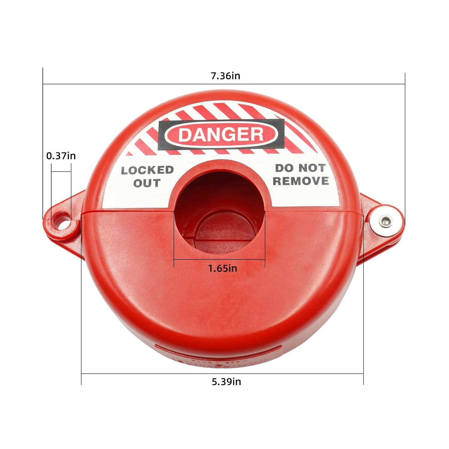 TG4THT-Gate Valve Lockout with Safety Padlock,1 Set,2.5" to 5" in Dia ...