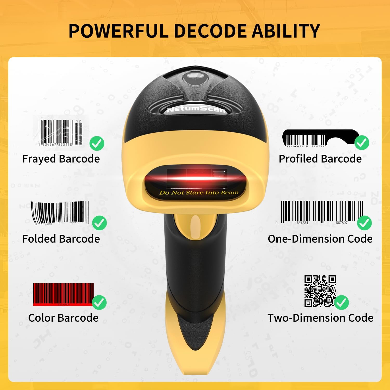 TG4THT-Handheld USB 1D 2D Barcode Scanner Reader for Computers ...