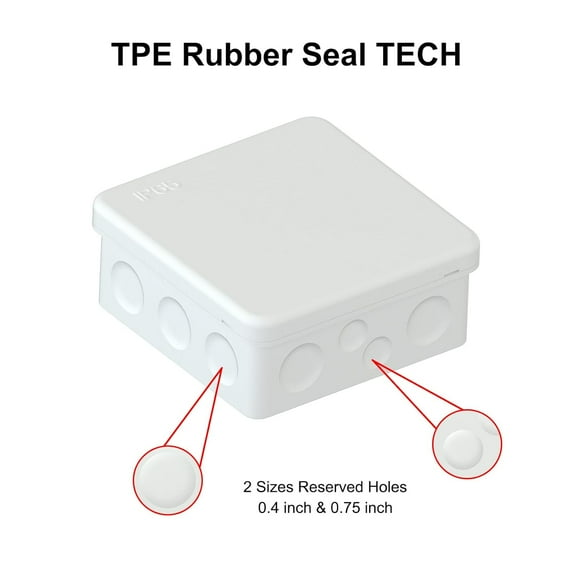 TG4THT-Junction Box with Screwless Cover, IP65 Waterproof, UV Resistant ...