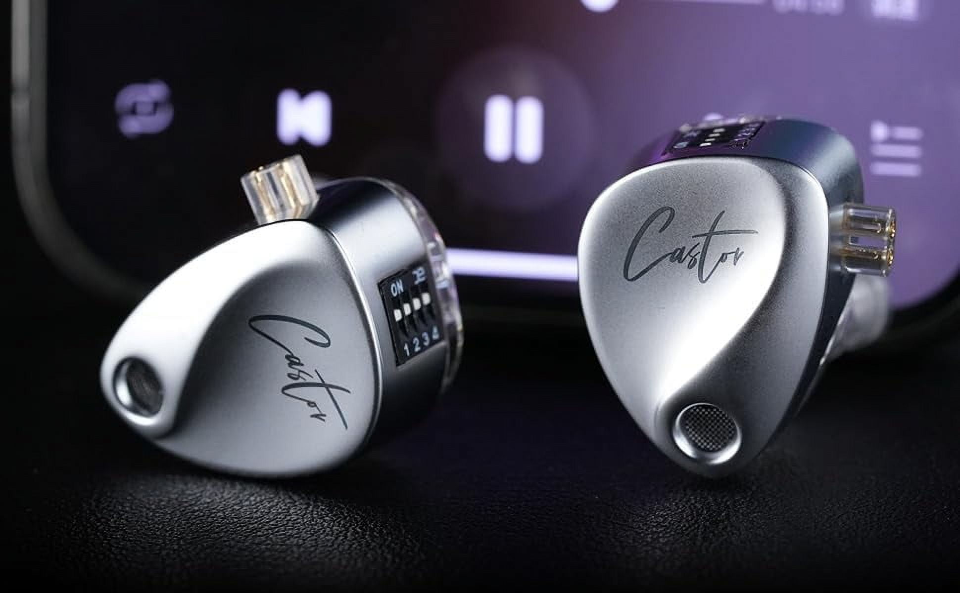 TG4THT-KZ Castor in Ear Monitor Headphones, Dual-Dynamic Driver Wired ...