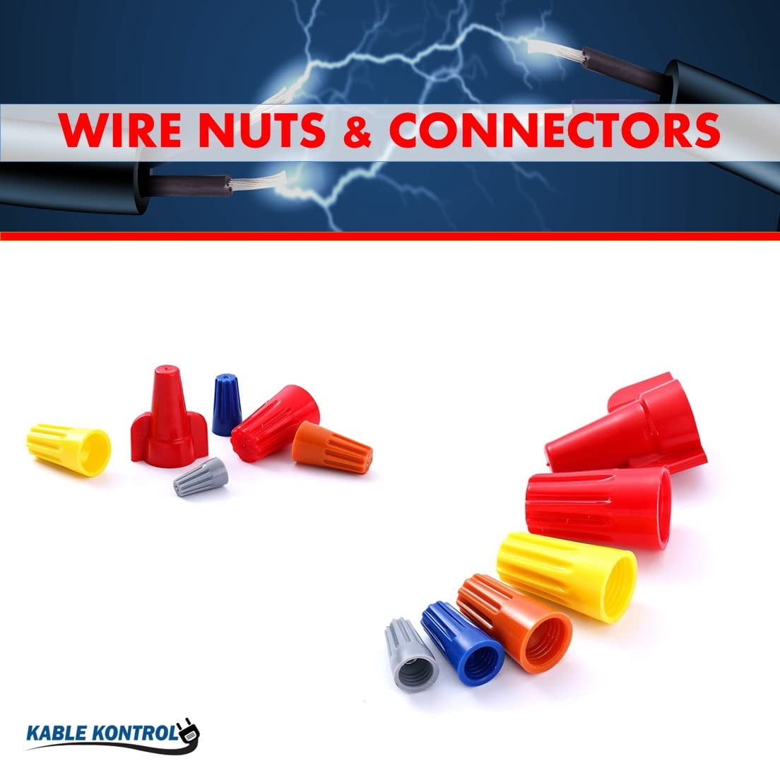 TG4THT-Kable Kontrol Wire Connectors for Electrical Wires 22-12 AWG ...