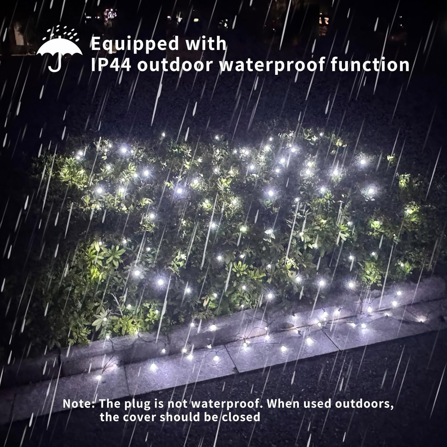 TG4THT-LED Christmas Net Lights Outdoor, UL Certified, 144LED 6ftx6ft ...